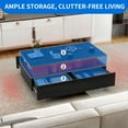 Uforic LED Coffee Table, Modern Center Tables with Storage for Living ...