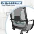 Ergonomic Office Chair, Adjustable Lumbar, Armrests, High Back Swivel ...