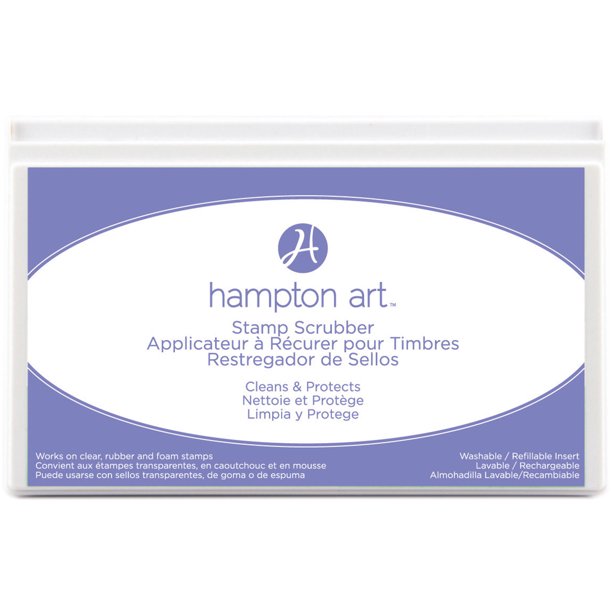 Hampton Art Stamp Scrubber Cleaning Pad & Case 7.5"X4.5"- - Walmart.com