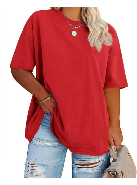 Plus Size Red Tops