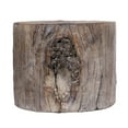 CC Home Furnishings Round Medium Tree Stump Cement Stool - 10 ...