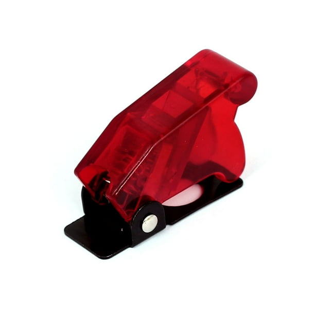 Red Plastic Waterproof Spring Loaded Flip Cover for 12mm Toggle Switch ...