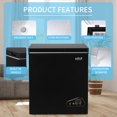 KRIB BLING 7.0 Cu.ft Black Deep Freezer with Removable Basket, Ideal ...