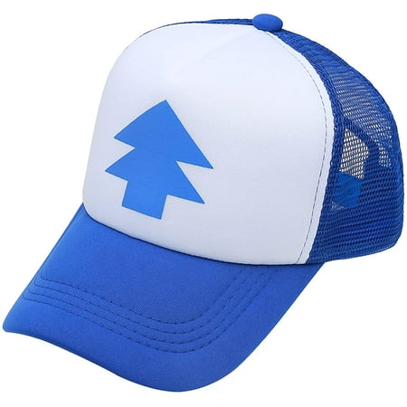 Dipper Gravity Falls Cartoon New Curved Bill Blue Pine Tree Hat Cap ...