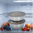 GEREMF-2 Pack Pizza Dough Proofing Container, Stainless Steel Round ...