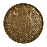 DecMode Gold Metal Plate Wall Decor with Embossed Details - Walmart.com