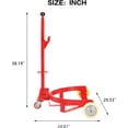 55 Gallon Drum Dolly with Handle, Heavy Duty Barrel Dolly, Steel Frame ...