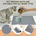 Dog Cat Food Mat for Food and Water Silicone Pet Feeding Mat Water Bowl ...