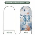 Sea Corals Seahorse Arch Backdrop Cover, 6FT, Summer Beach Sea Stars ...
