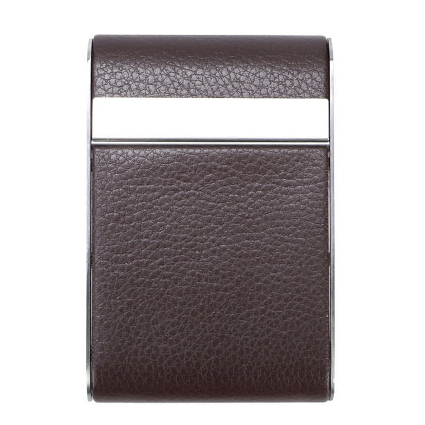 Fashionable Women Smoking Cigarette Case Holder PU Stainless Steel ...