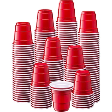 1 oz Jello Shot Mini Clear Plastic Tumbler Cups with Lids, Small ...
