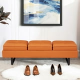 Kinbor Reception Chairs Modern Entryway Bench, 3-Seat Waiting Room ...