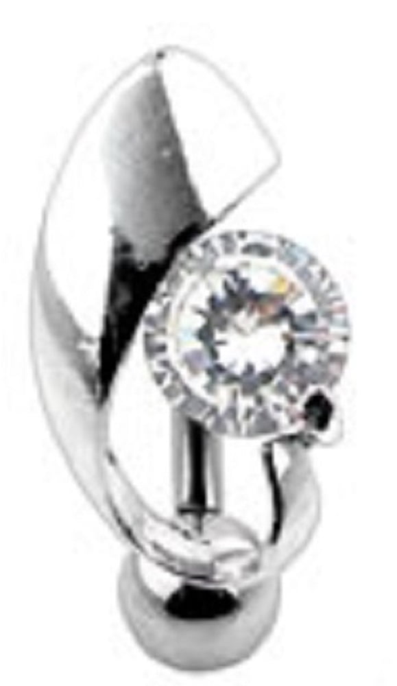 Belly Button Ring Navel Solitaire Reverse Body Jewelry 14 Gauge ...