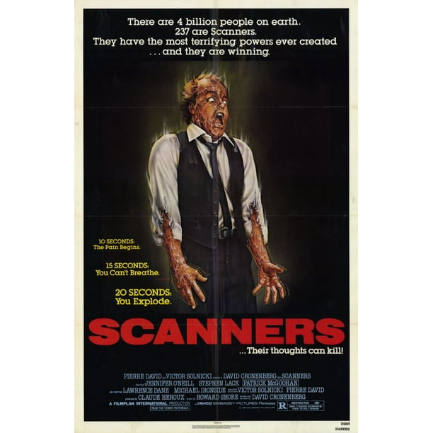 Scanners (1981) 11x17 Movie Poster - Walmart.com