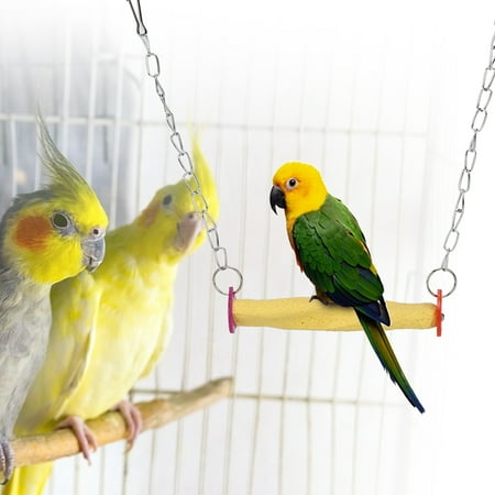 Bird Perch, Bird Swing Perch, Perch Standing Bar With Hook Animals For ...