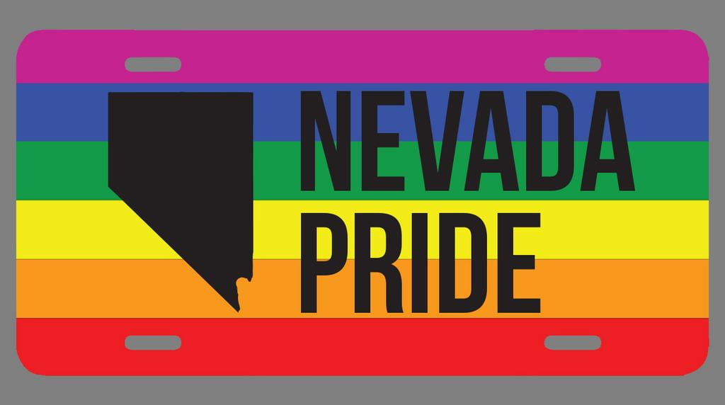 Nevada Pride Flag License Plate Tag Vanity Novelty Metal | UV Printed ...