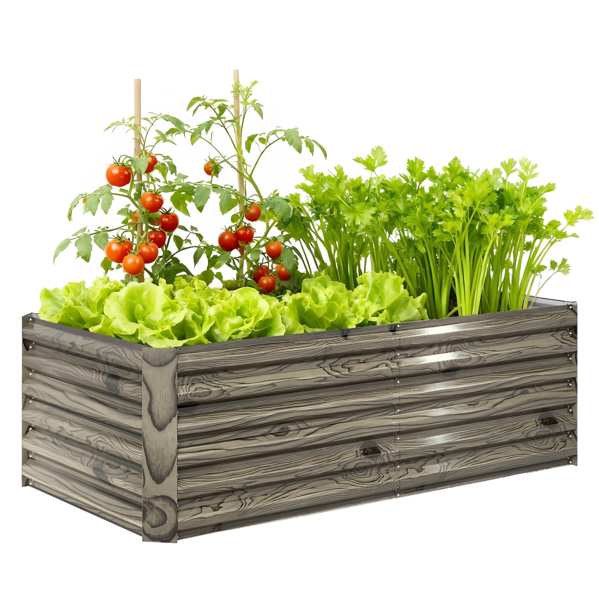 Click here for Outsunny 6 X 3 X 2 Galvanized Raised Garden Bed  L... prices
