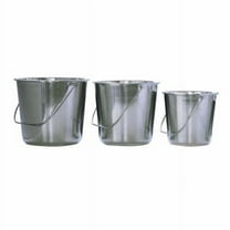 AmeriHome Large Stainless Steel Bucket Set – 3 Piece - Walmart.com