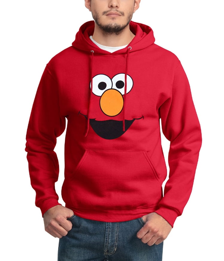 Sesame Street Elmo Face Adult Hoodie - Walmart.com