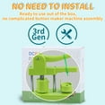 All-in-One Button Maker Machine Kit, 1.25 Inch (32mm) Pin Maker Press ...