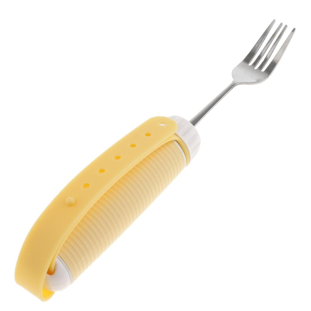 Flexible Fork Swivel Utensil Eating Aid W/ Handle for Disabled Elderly ...