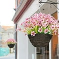 Luxtrada 12 Bundles Artificial Flowers Outdoor UV Resistant Fake ...