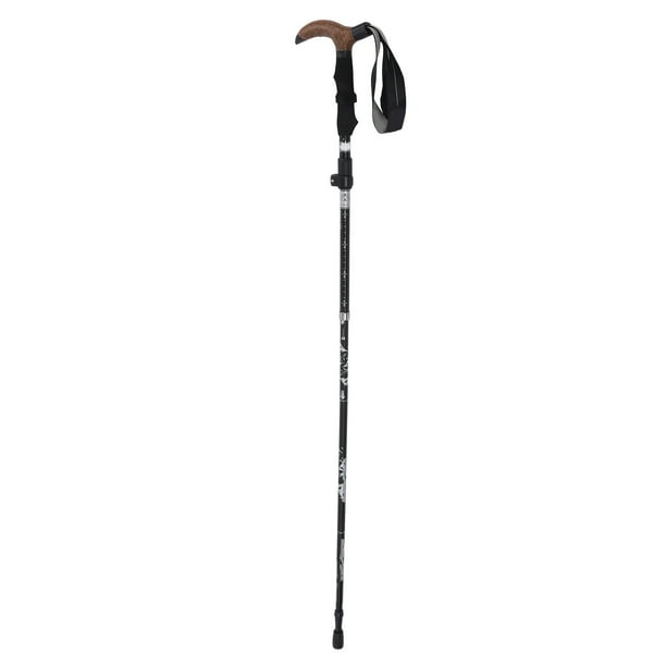 Trekking Pole, Curved Handle Hiking Stick Ultra Light 5 Fold For ...