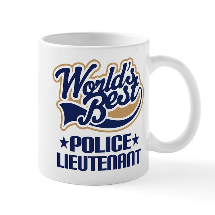CafePress - Police Lieutenant Mug - 11 oz Ceramic Mug - Novelty Coffee ...