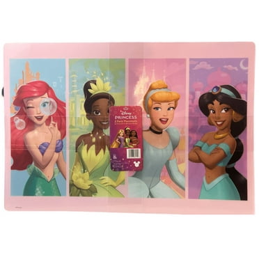 Disney Princess Kids Character Table Placemat Set - 12 Pink Paper ...