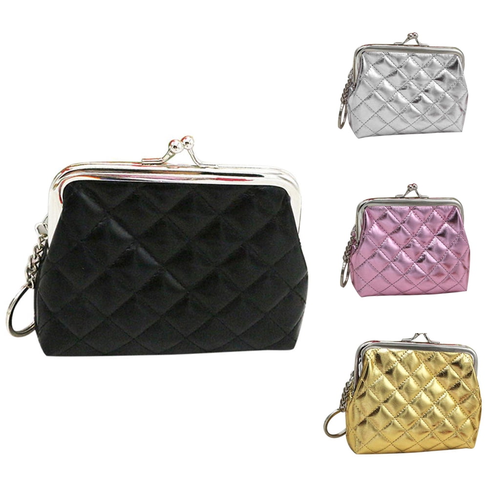 SPRING PARK Fashion Leather key coin holder bag money change pouch ...