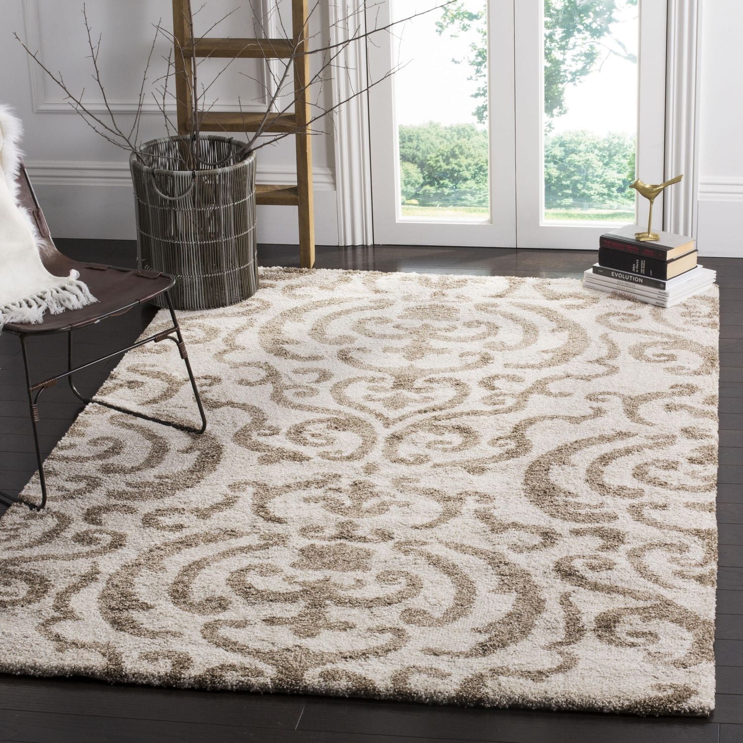 Click here for Safavieh Florida Deangelo Damask Plush Shag Area R... prices
