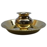 Kalsa Parai Puja Accessory Gifts Pooja Thali Om Gayatri Mantra Brass ...