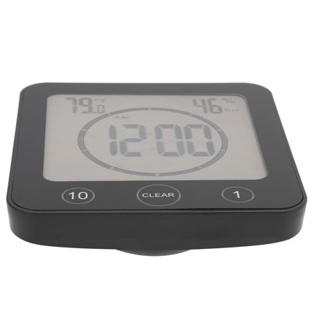 Gupbes Waterproof Shower Clock For Bathroom Countdown Timer Alarm ...