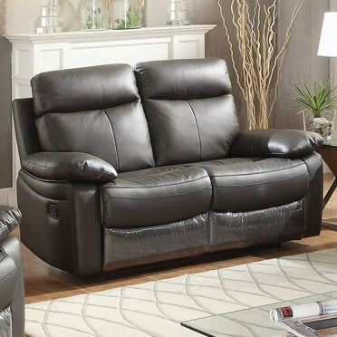 Realspace® Fennington Bonded Leather High-Back Chair, Brown/Black ...