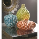 Pricelessly Colorful Set of 3 Agatha Ceramic Vases - Walmart.com