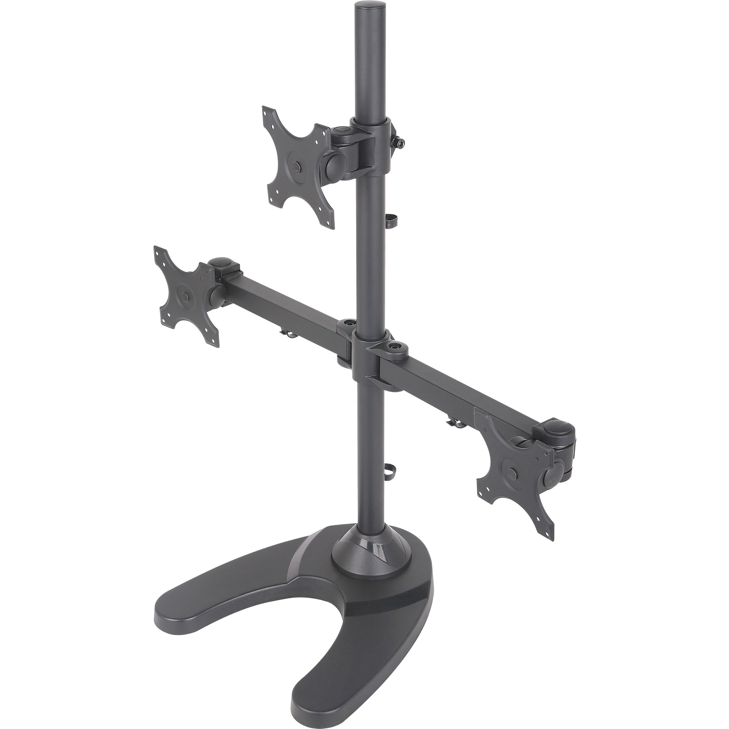 VIVO Triple Monitor Desk Stand Mount Standing Adjustable for 3 Screens ...