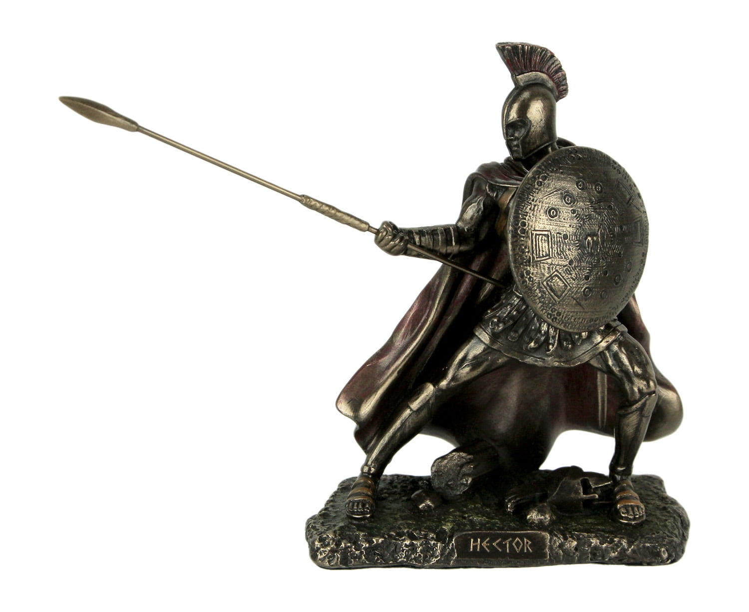 Veronese Design Hector Trojan Prince Warrior of Troy Holding Spear and ...