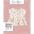 Jessica Simpson Baby Girls' Pants Set - 2 Piece Ruffle Bottom Blouse ...