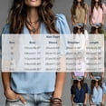 Ruffled Puff Sleeve Tops For Women Cotton Cut V Neck Tshirts 2026 ...