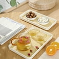 Dessert Tea Tray Multi-Purpose Serving Platter Imitation Wood Grain ...