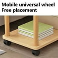 Aqyh Small Coffee Table for Small Spaces, 23.6" 2-Tier Wooden Side ...