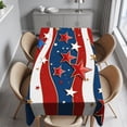 4th of July American Flag Tablecloth, Patriotic Table Cover for ...