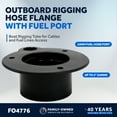 Five Oceans Outboard Rigging Hose Flange with Fuel Port, Outboard ...