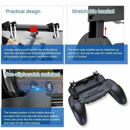 W11+ PUBG Mobile Phone Game Controller Gamepad Joystick Wireless For ...