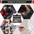 INFISU 46Pcs Drive Socket Set - 1/4 inch Drive Socket Ratchet Wrench ...