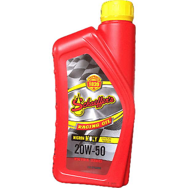 Schaeffer's Oil 191 Micron Moly SAE 20W-50 Racing Oil w/ Extra Zinc - 1 ...