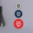 Signs ByLITA Circle Please Shut The Door Sign (Brushed Gold) - Medium ...