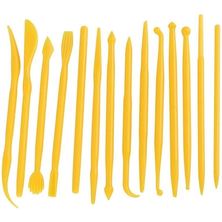 Clay Sculpting Tool Set, 14Pcs DIY Plastic Hand Clay Sculpting Carving ...