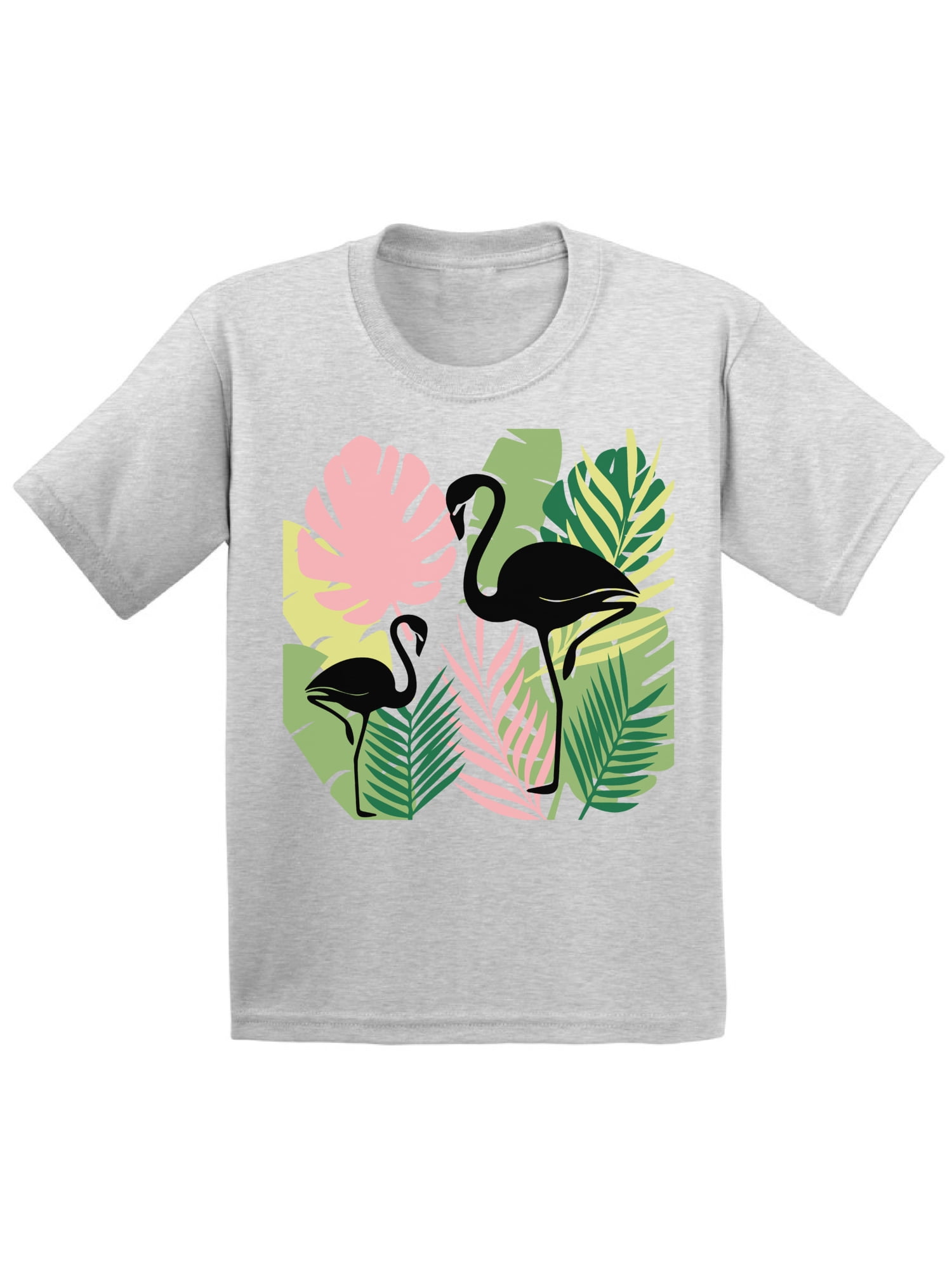 Awkward Styles Black Flamingos Youth Shirt Cute Summer Shirt for Kids ...