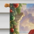Flat-Coated Retriever and Santa Claus House Flag 28 in x 40 in ...
